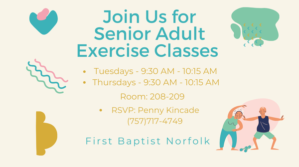 Senior Adults | First Baptist Church of Norfolk