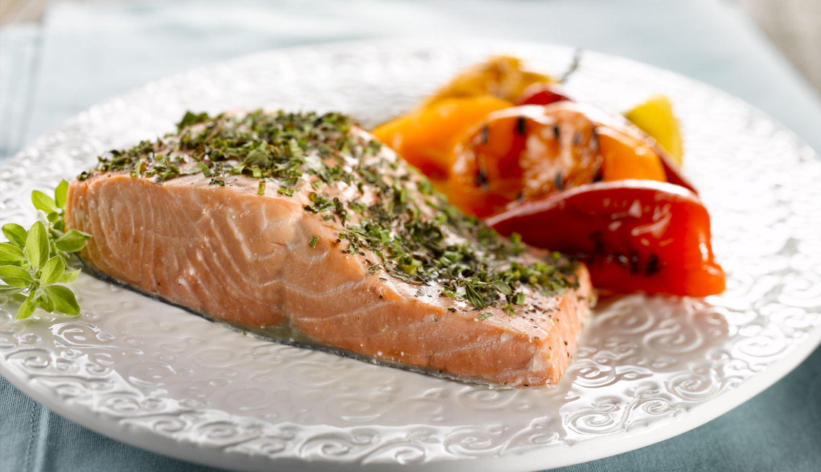 Planked Alaska Salmon with Mediterranean Medley by Alaska Seafood ...