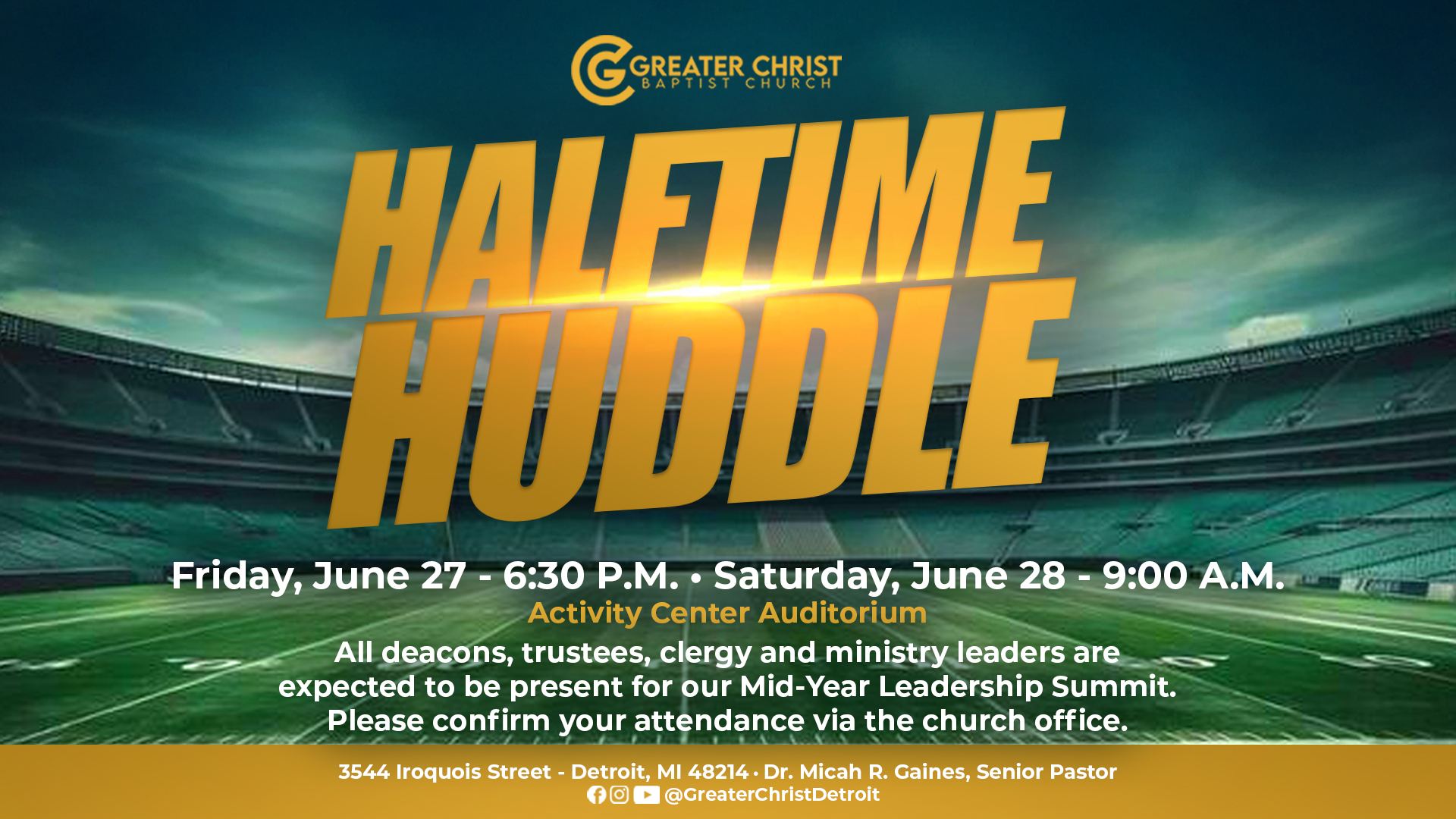 Greater Christ Baptist Church | Live Stream | Detroit, MI