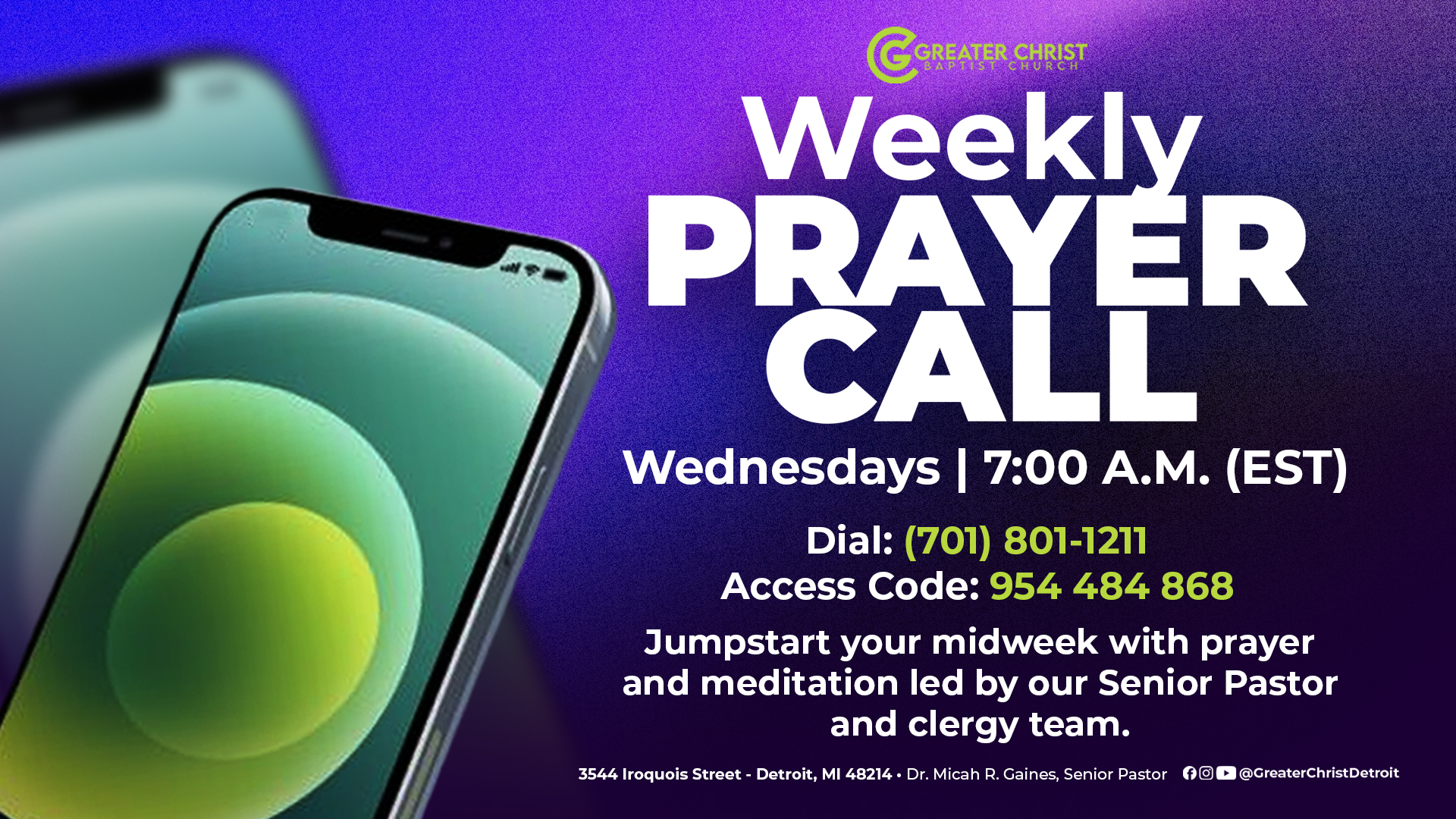 Greater Christ Baptist Church | Live Stream | Detroit, MI