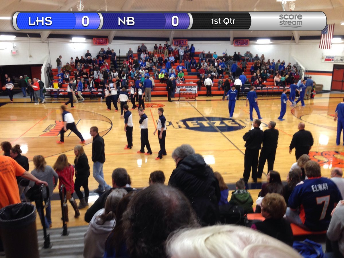 PretzelAnnouncr posted a picture and said: Big crowd on hand for final game final night. Tip off ...