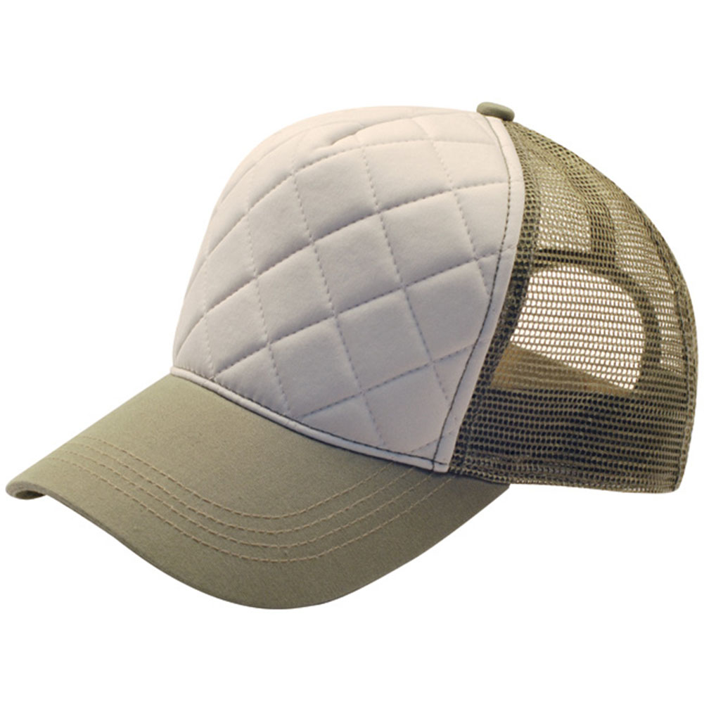 Quilted Pattern Fashion Foam Front Trucker Cap | eBay