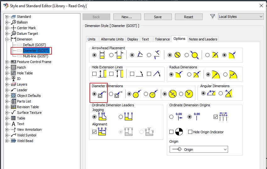 Inventor 2021平行直径（带有Ø符号）失败