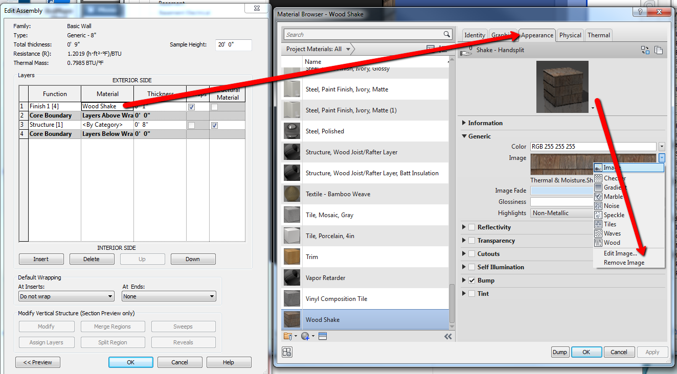 Revit How To Change The Material Size Revit Products Autodesk