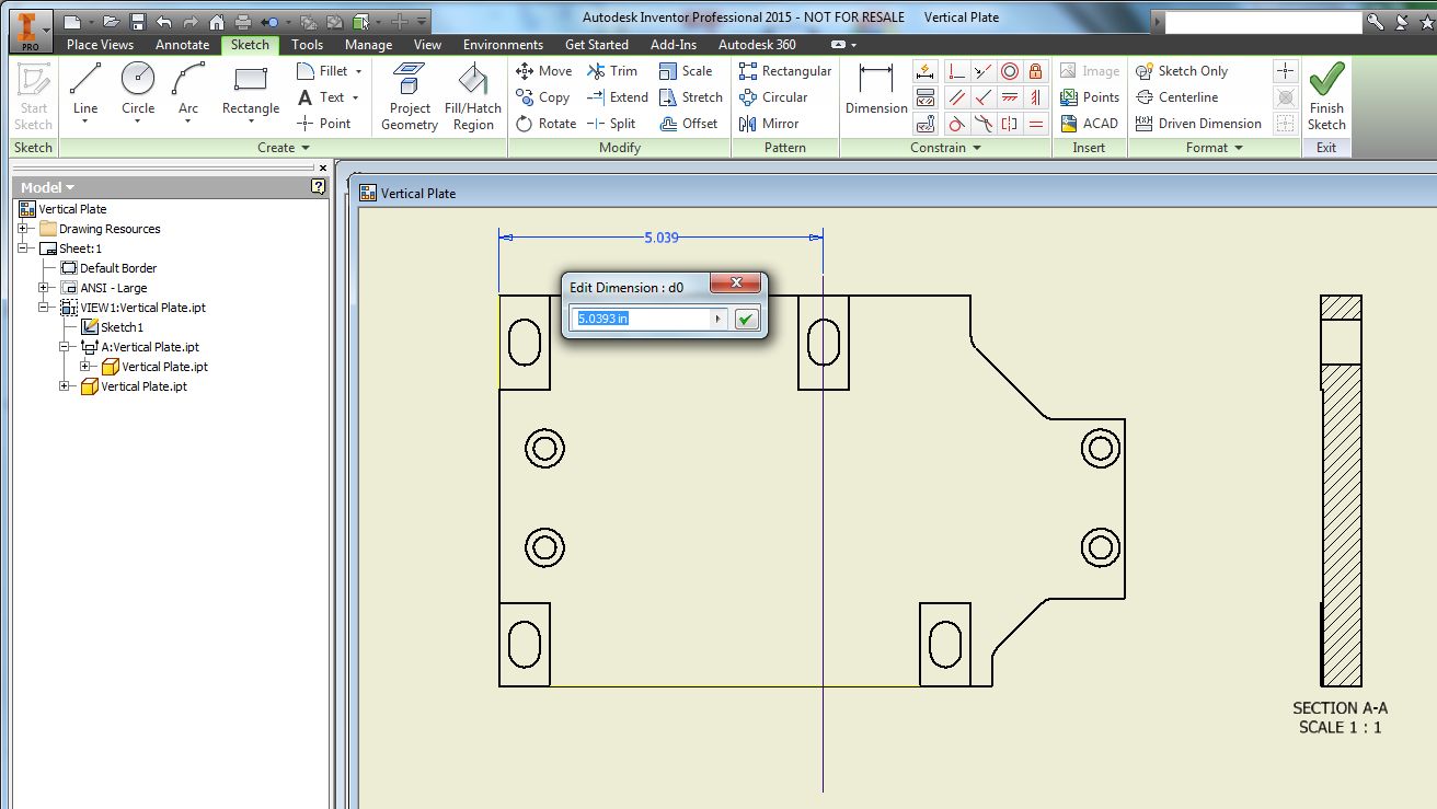 Inventor：在视图部分的IDW源视图中精确定位剖面线