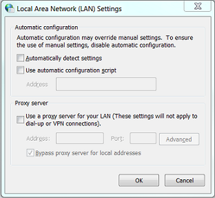 许可错误：由于LAN的自动配置脚本，“建立Internet连接以继续”