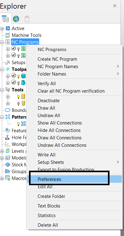 在PowerMill中创建刀具路径后生成NC程序