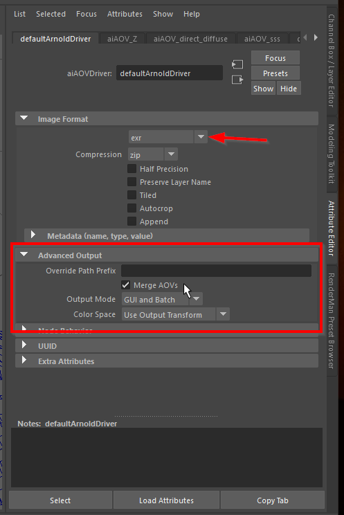 从Maya渲染时，Arnold Cryptomatte AOV不保留图层