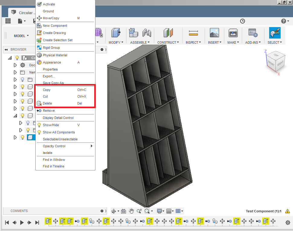 Paste Command Is Not Shown After Using Cut In Specific Models In Fusion