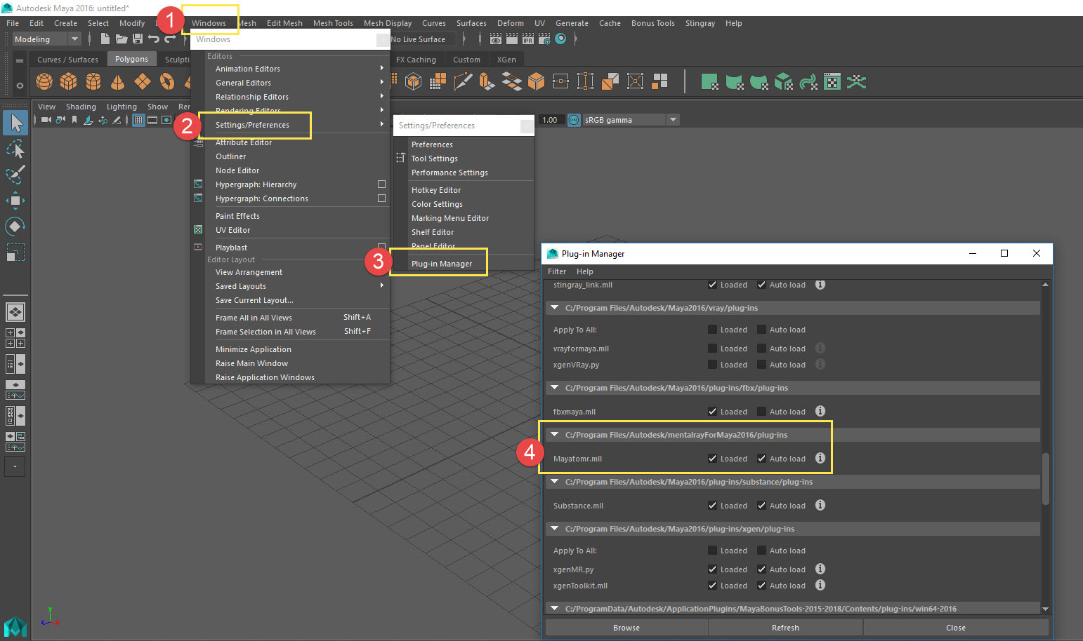Mental Ray不会在Maya中加载