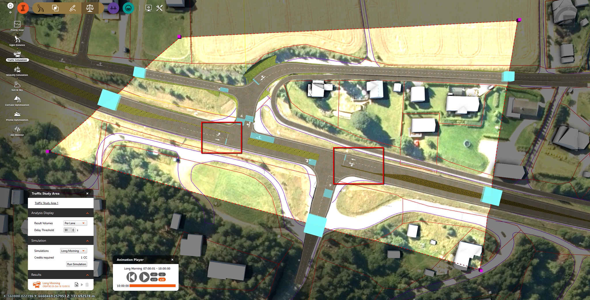 在InfraWorks的Traffic Simulation中看不到汽车