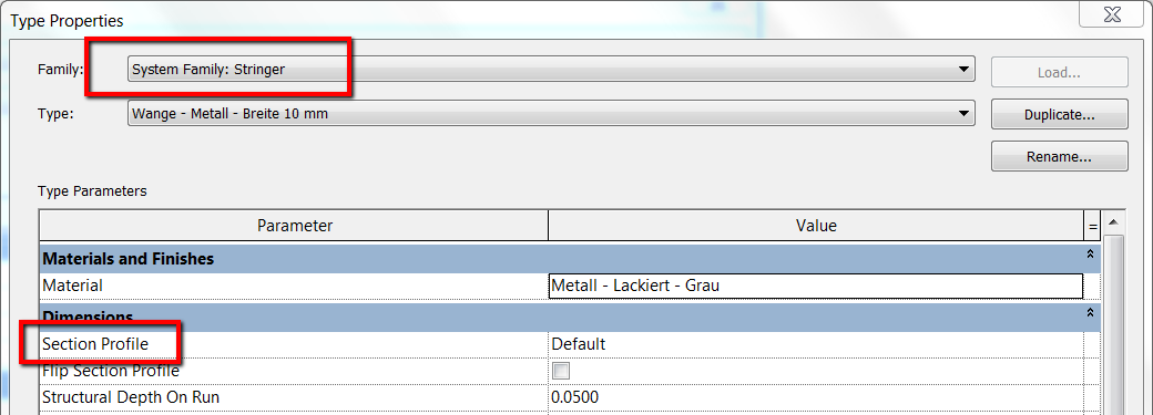 Come Modificare Il Profilo Della Sezione Dei Montanti Delle Scale In Revit