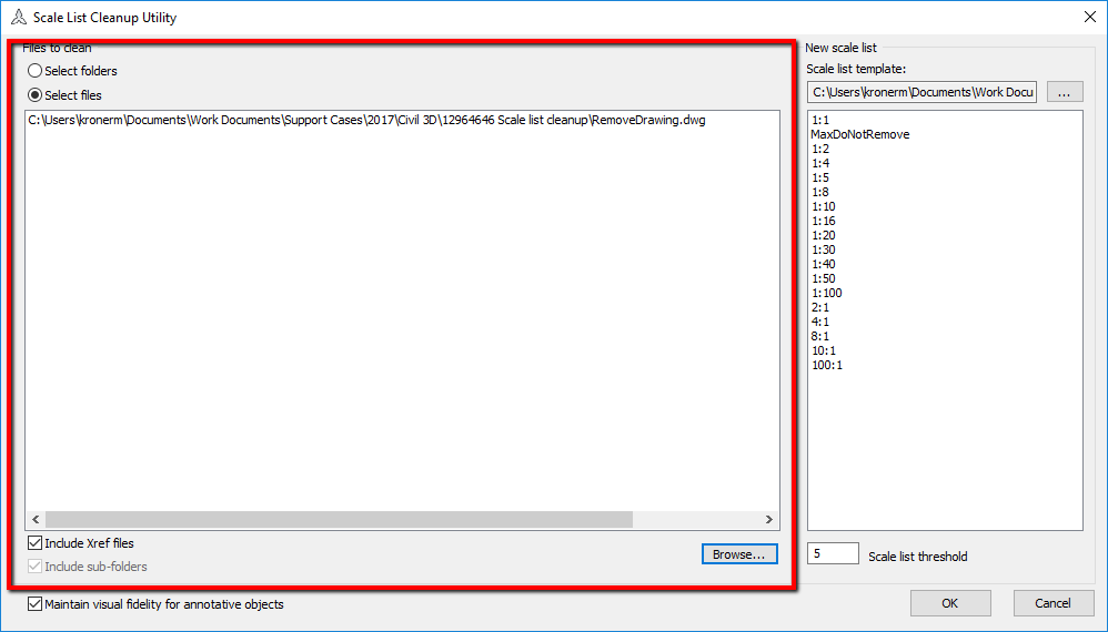 如何使用Scale List Cleanup Utility