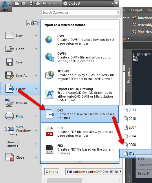 Civil Engineering Export Labels To A Text File