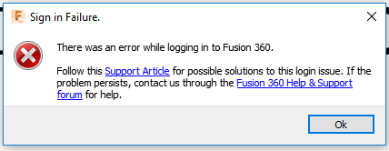 Error While Logging In (New user) - Autodesk Community