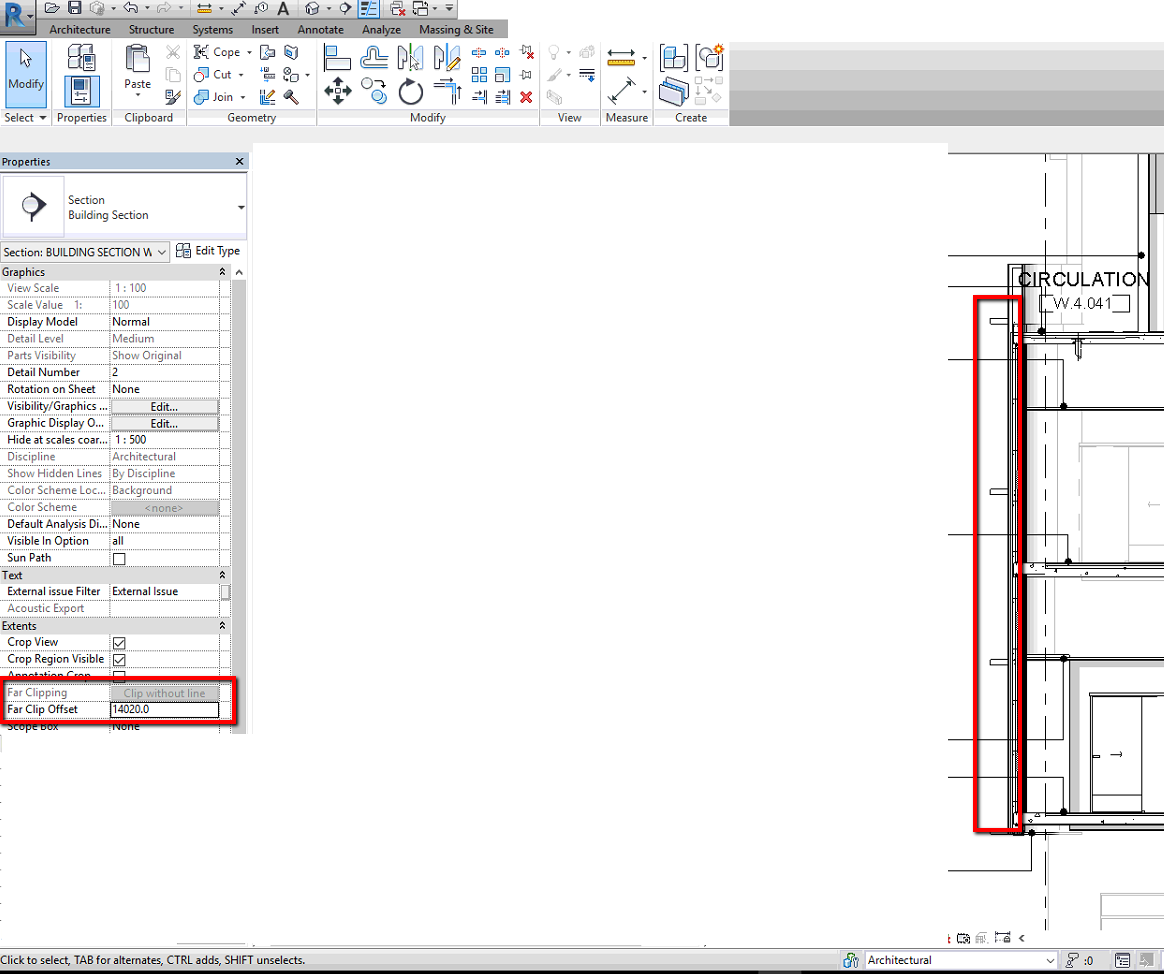 Die Detailgruppengruppe streut beim Anpassen der Ansicht "Far Clip ...