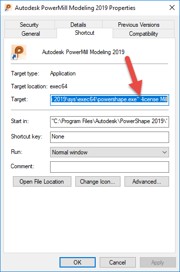 如何为PowerMill Modeling 2019创建桌面图标