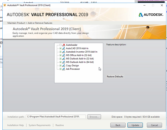 无法加载Outlook 2016的Vault专业加载项