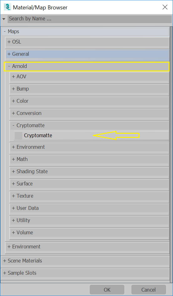 Impossibile eseguire il rendering di Arnold Cryptomatte AOV in 3ds Max