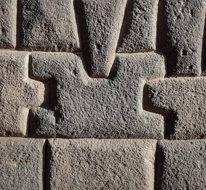 Sacsayhuaman stone wall close-up - photos