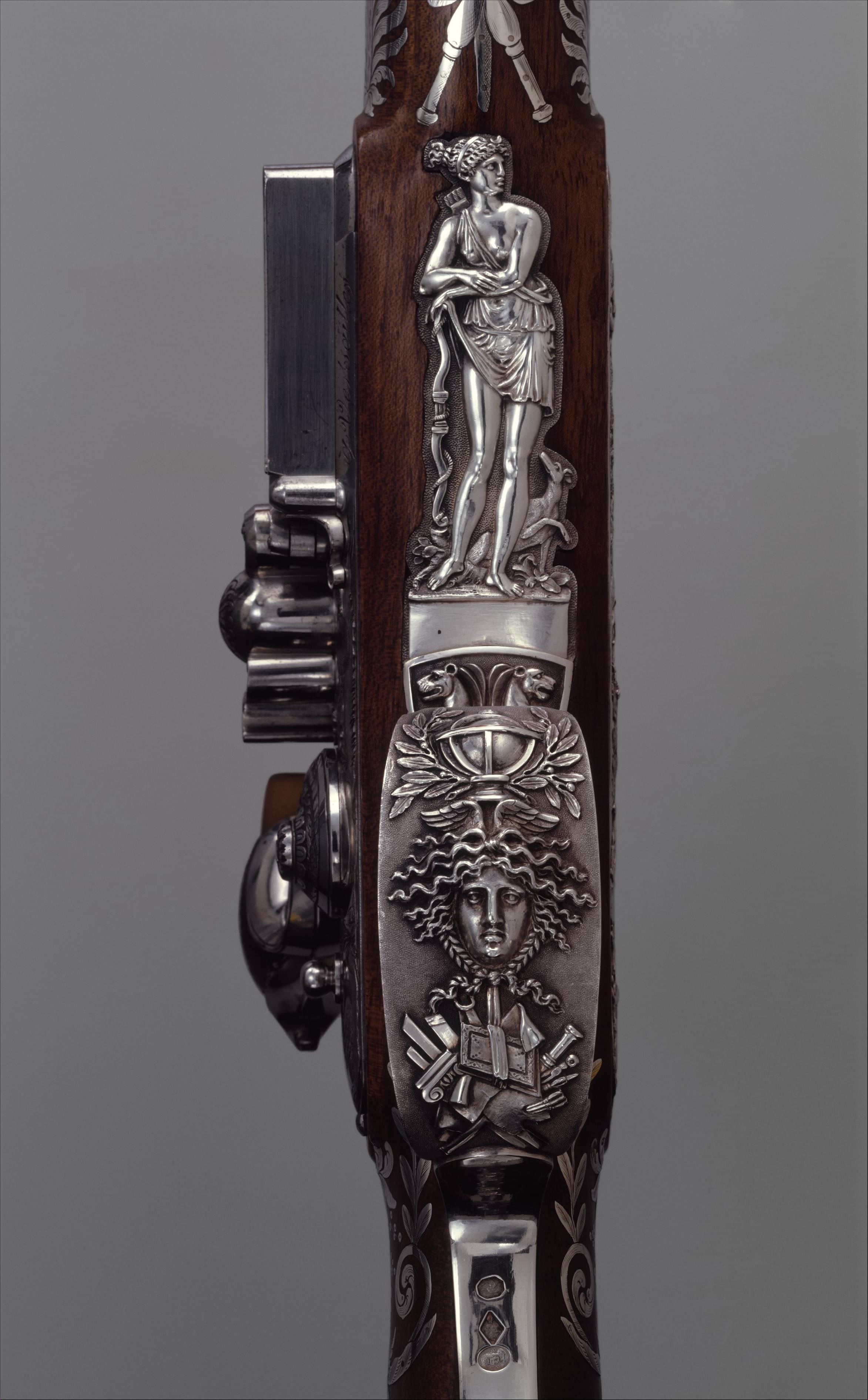 1800 French flintlock rifle and pistols - photo