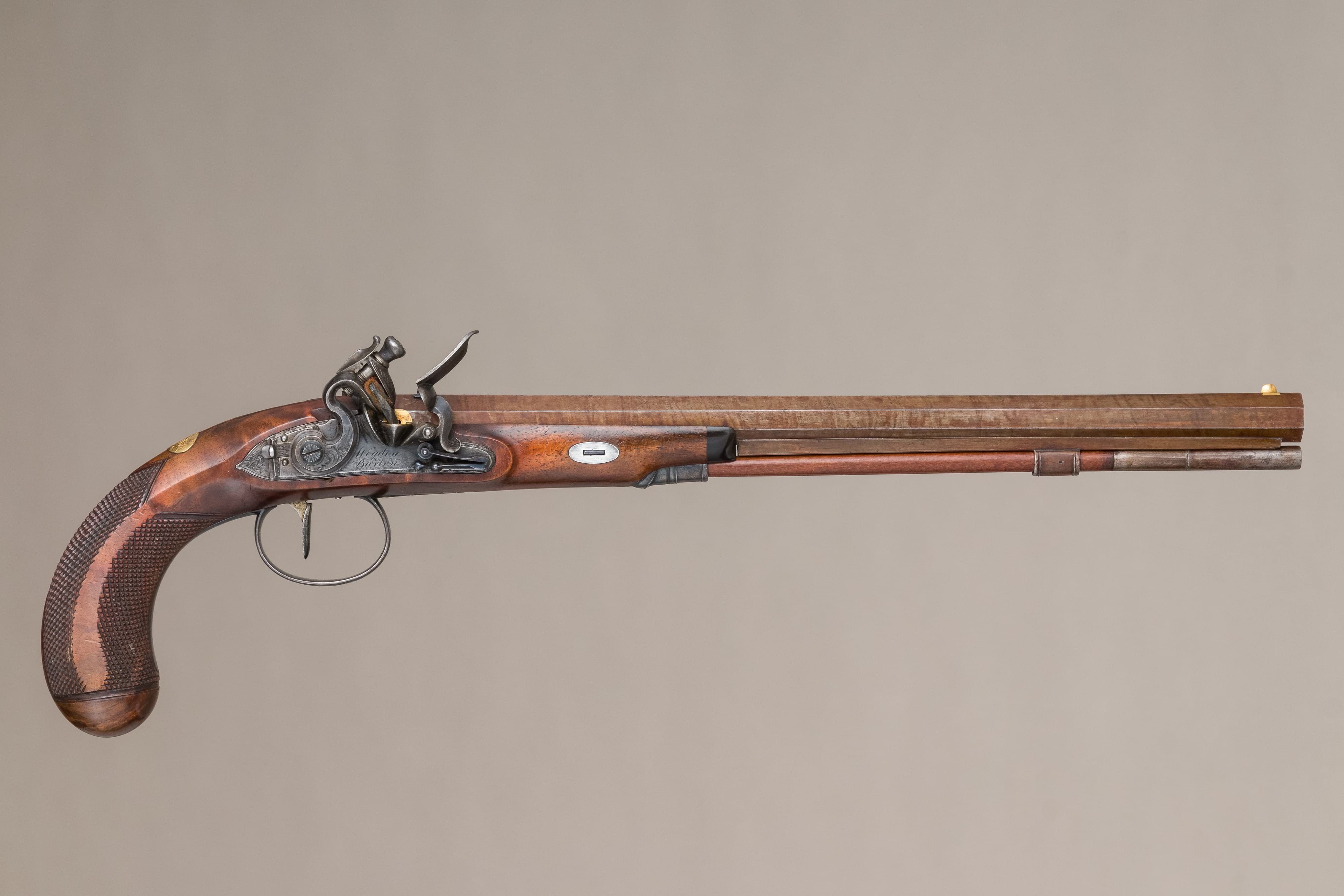 1801 flintlock target pistol - photo