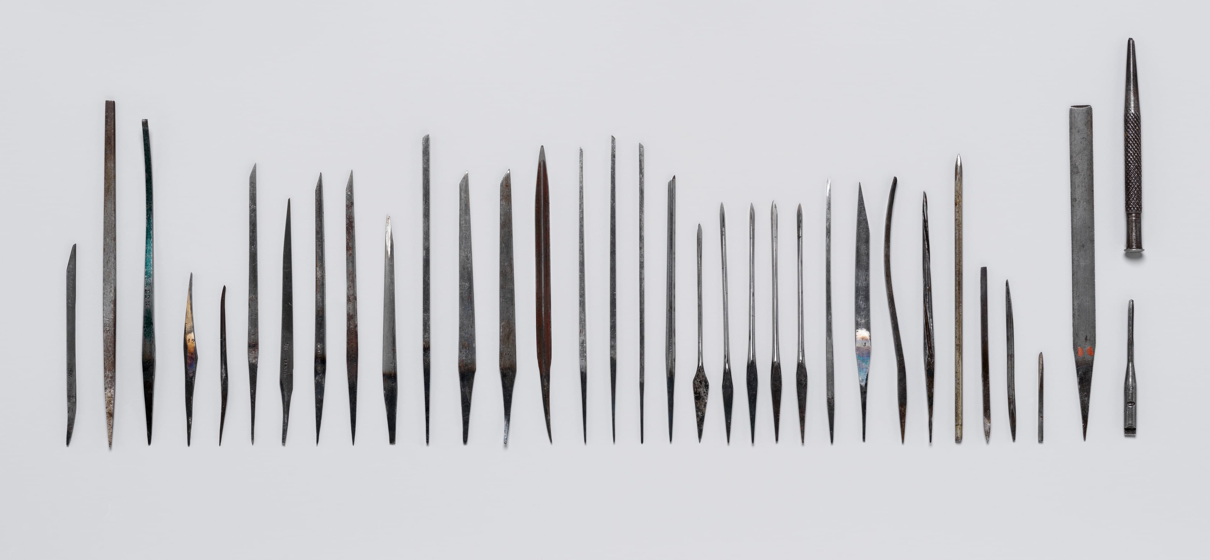 19th century engraving tools - photos