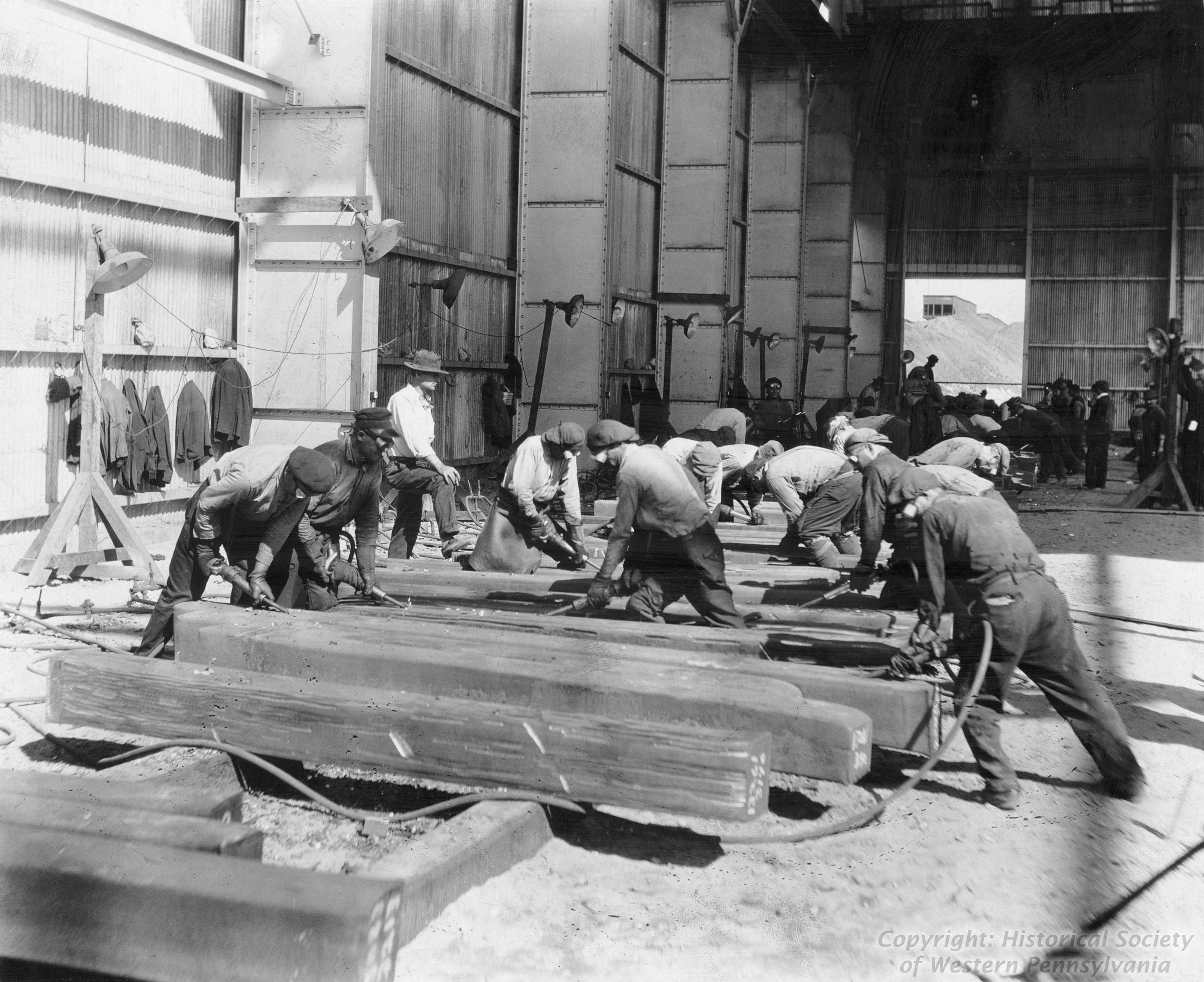 Vintage work crew photos