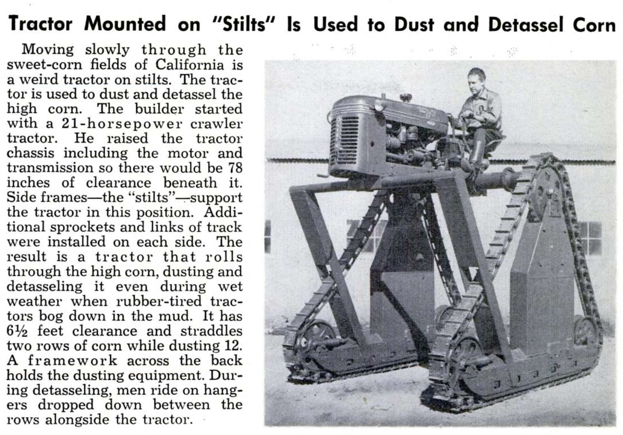 Tractor stilts - photo - HomemadeTools.net