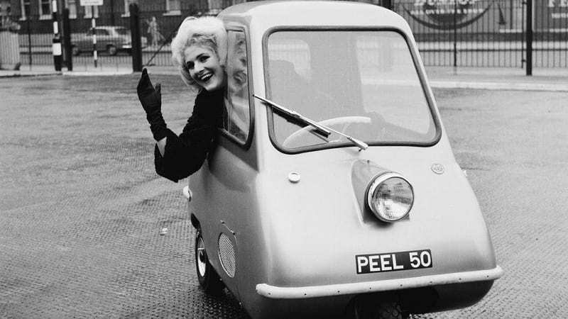 1964 Peel P50 three-wheeled microcar - photo - HomemadeTools.net