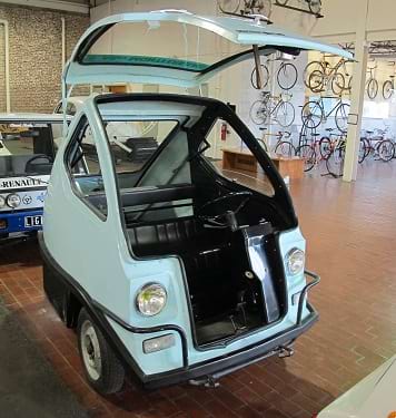 1974 TVE Citadine three wheel electric car - photos - HomemadeTools.net