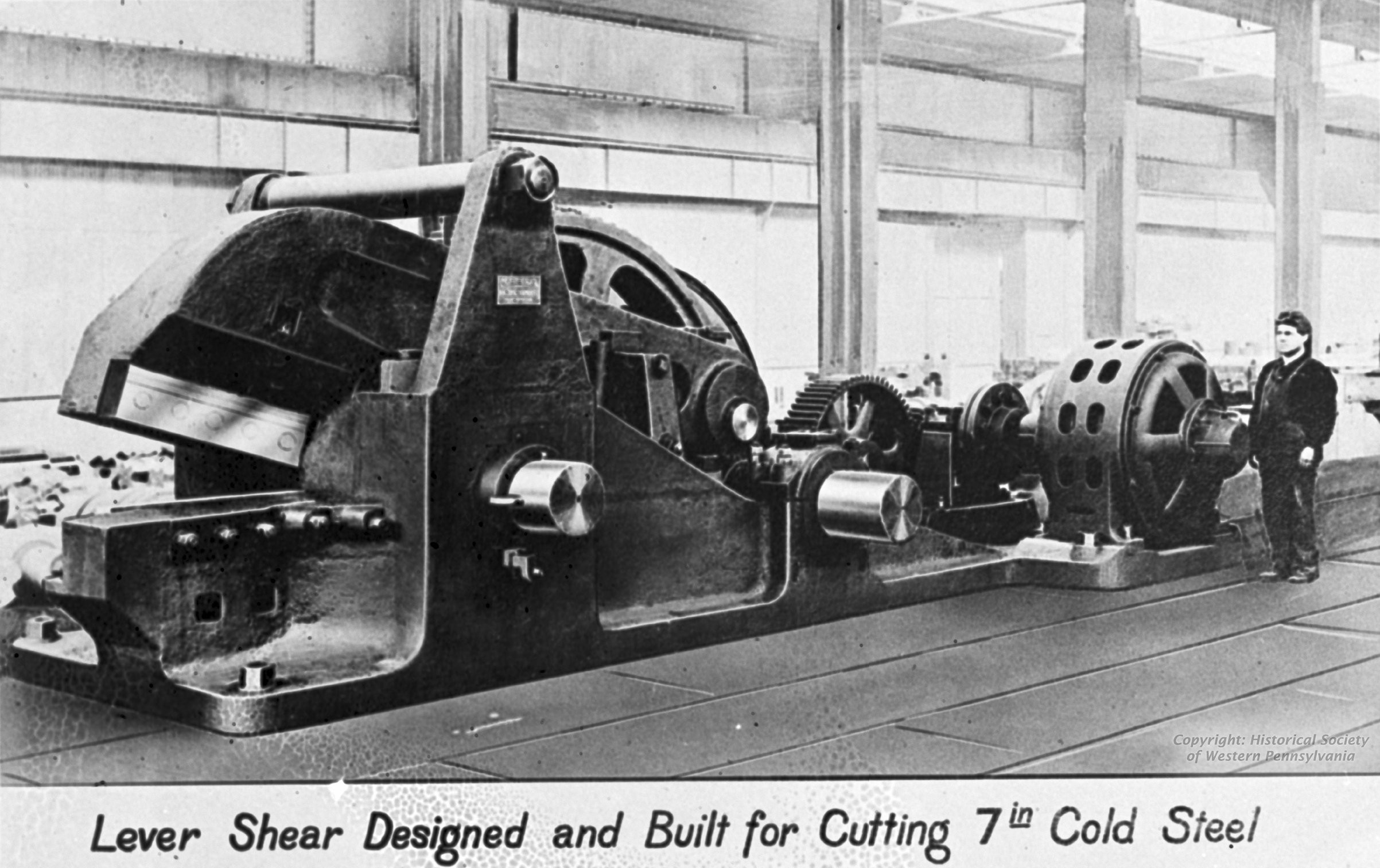 High-quality black-and-white photographs of large old machines and ...