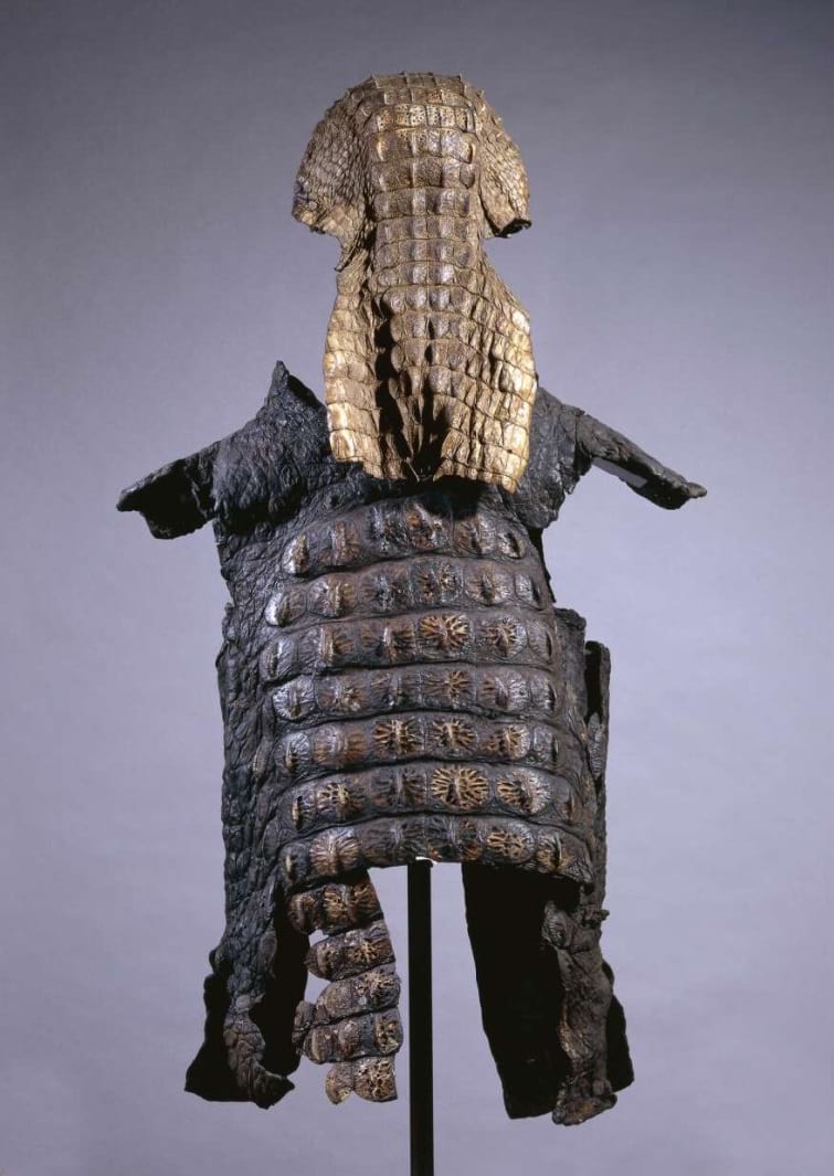 3rd century Egyptian crocodile skin armor - photos