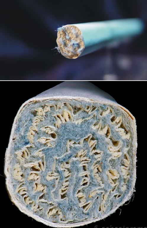 Asbestos cigarette filter - photo - HomemadeTools.net