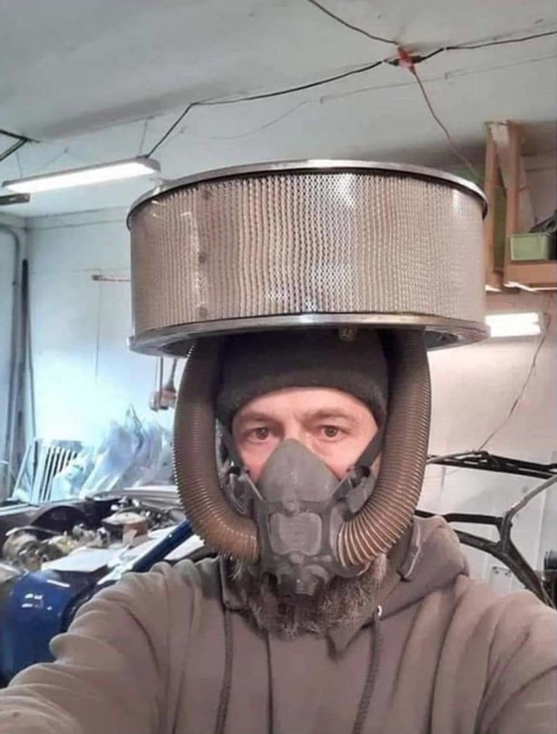 Heavy-duty mask and filter - photo - HomemadeTools.net