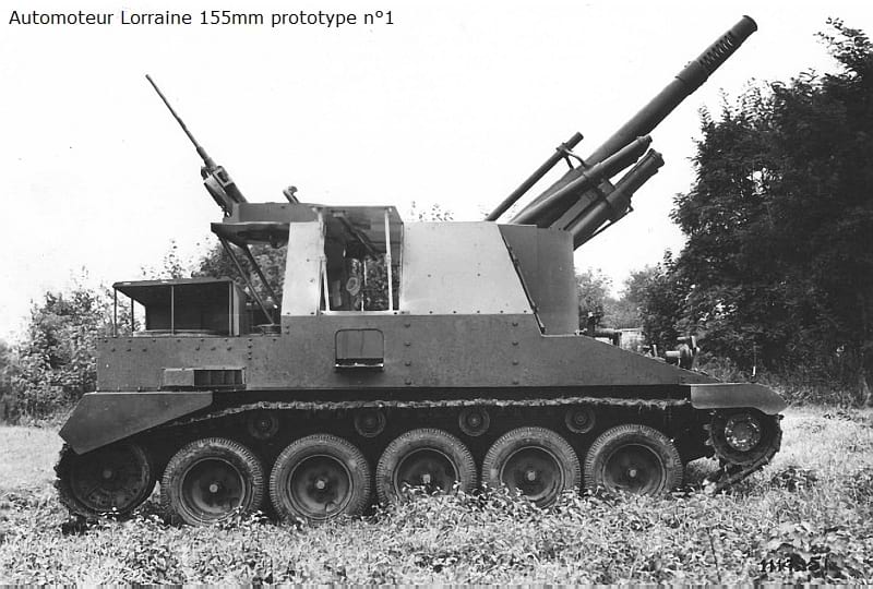 Lorraine 155 mm self-propelled gun - photos - HomemadeTools.net