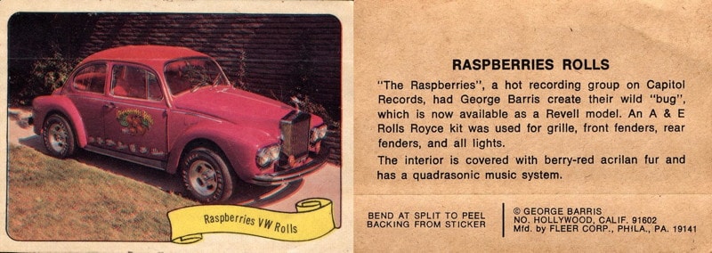 1970s George Barris hotrod and custom car stickers - photos ...