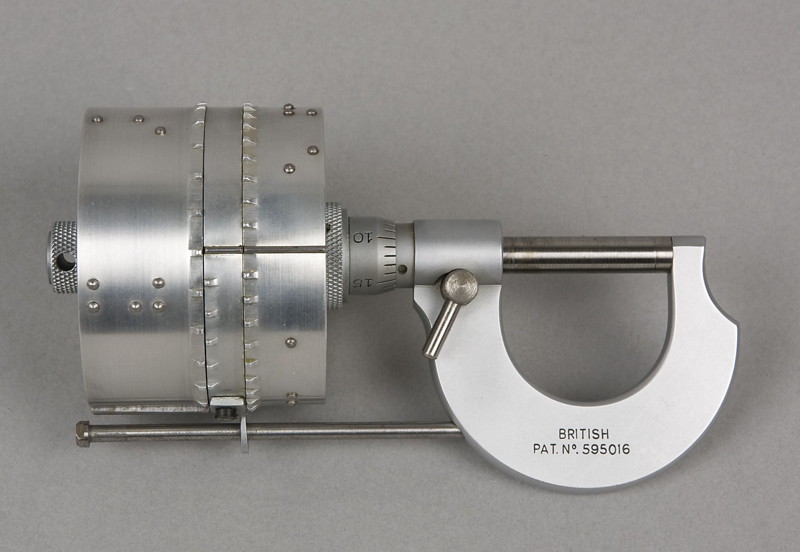 Braille micrometer for blind machinists - photos