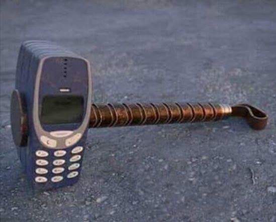 Cell phone hammer - photo - HomemadeTools.net