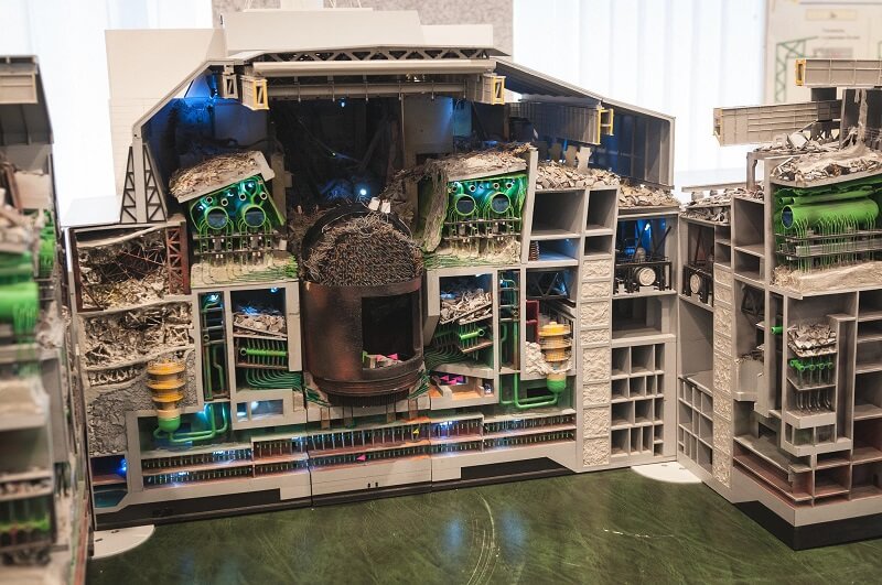 Chernobyl 4 reactor diorama - photo - HomemadeTools.net