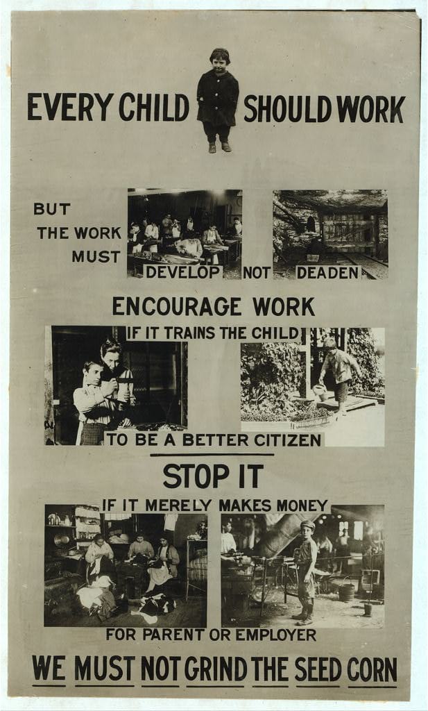 Child labor poster - photo