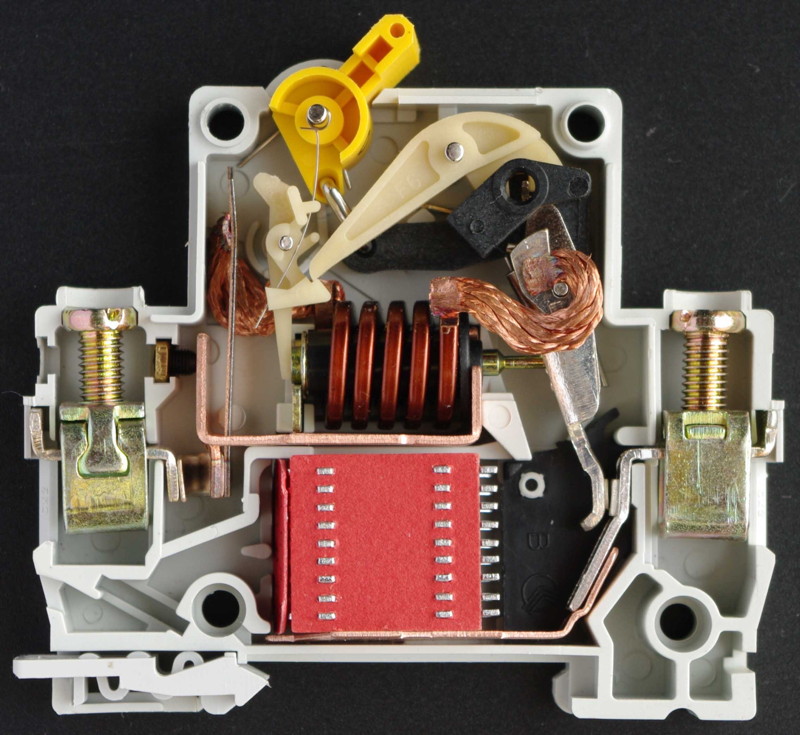 Circuit breaker cutaway - photo