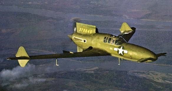 Curtiss-Wright XP-55 Ascender fighter aircraft - photos