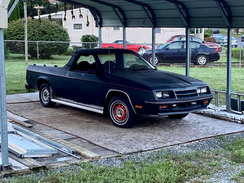 1984 Dodge Rampage pickup truck - photo - HomemadeTools.net