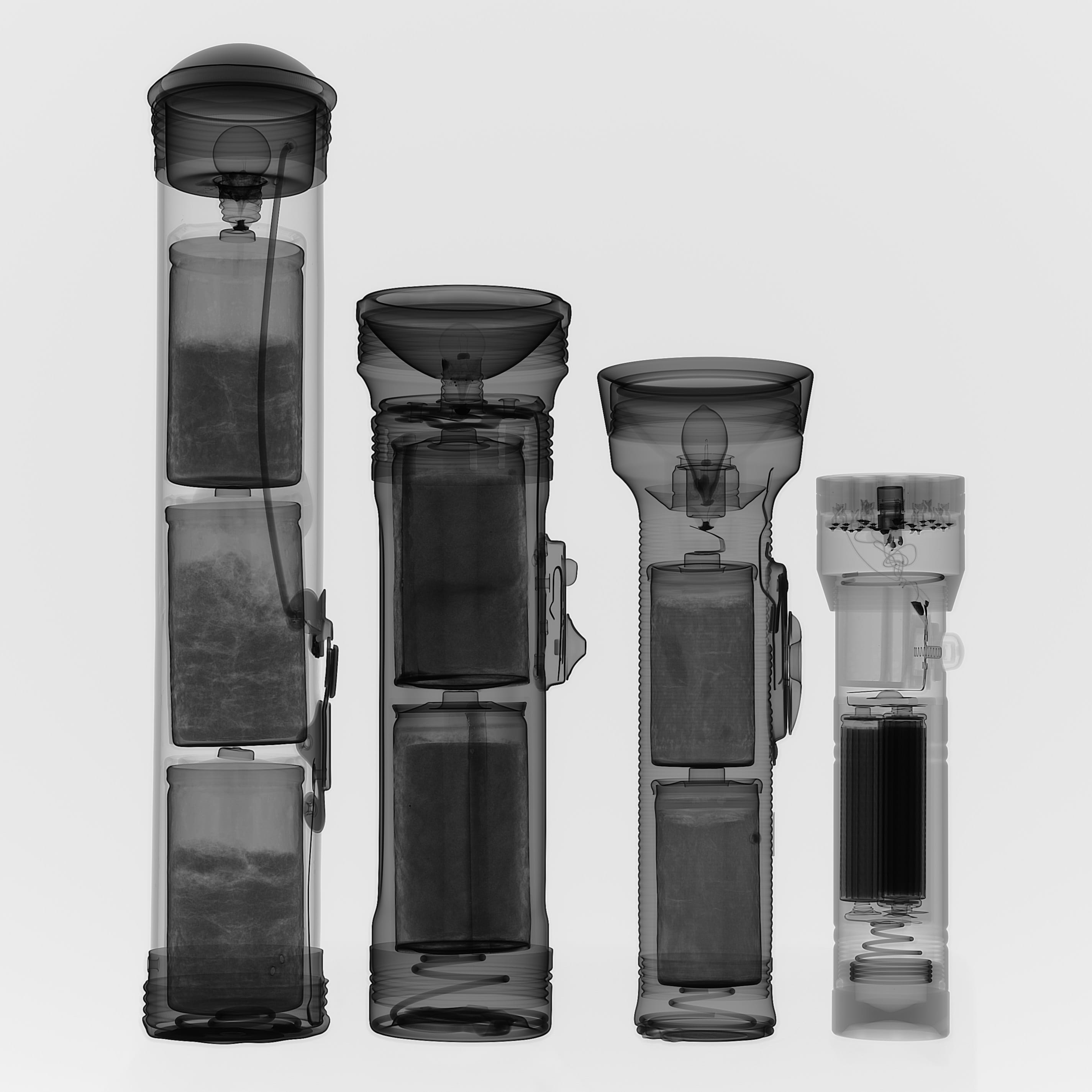 Flashlights under X-ray - GIF