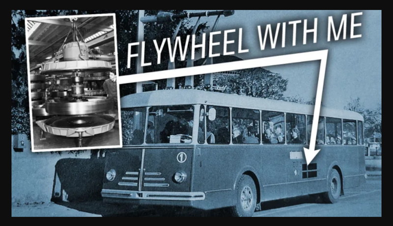 Flywheel-powered bus - photos - HomemadeTools.net