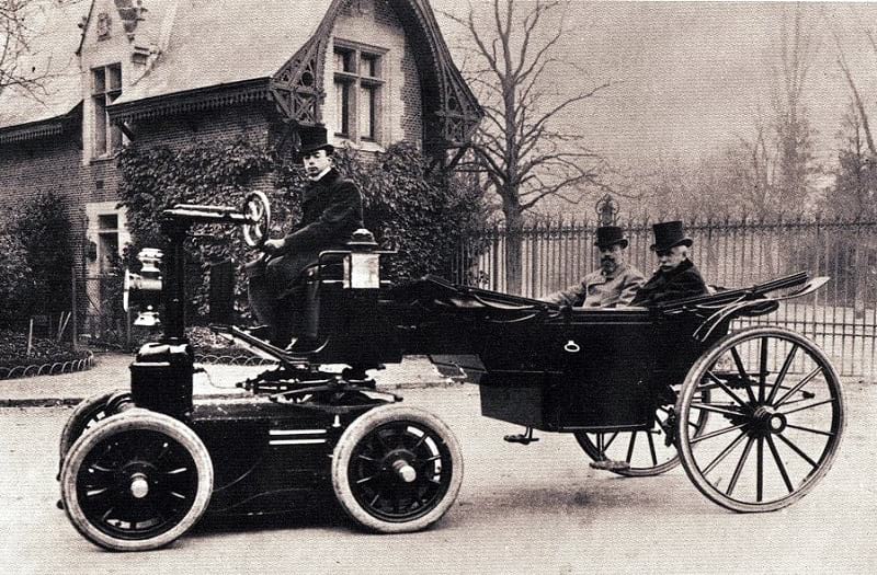 1898 Heilmann electric tractor - photo - HomemadeTools.net