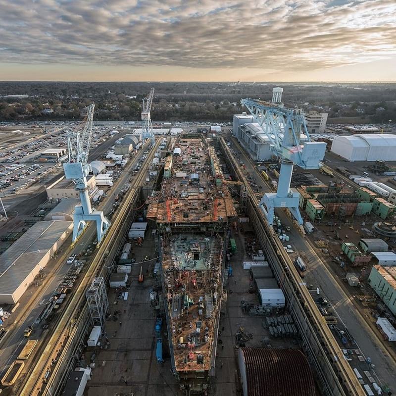 USS John F. Kennedy aircraft carrier construction - photos ...