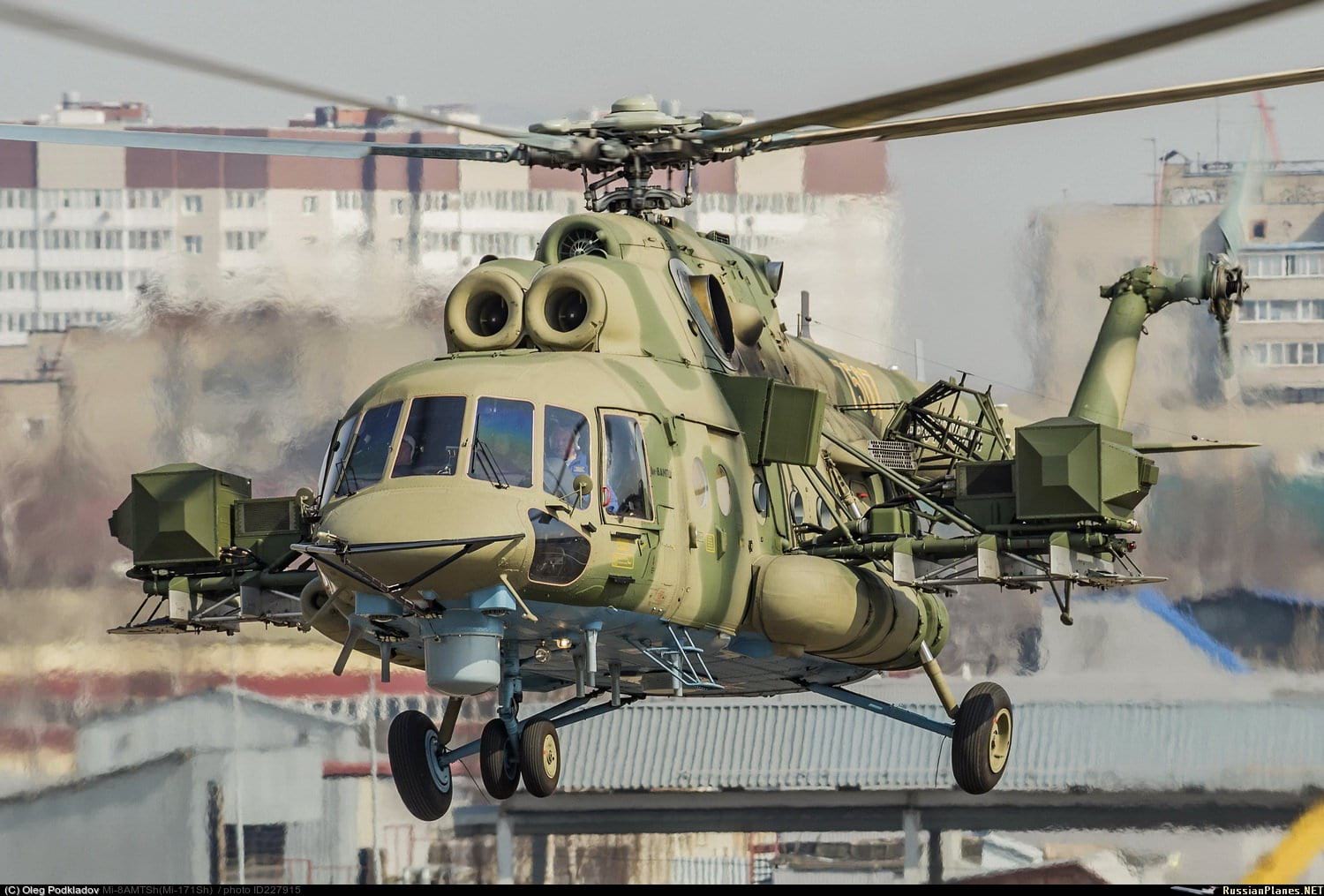Mil Mi-8AMTSh electronic warfare helicopter - photos
