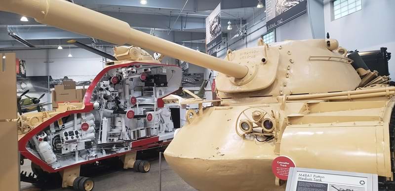 M48 Patton tank cutaway - photos